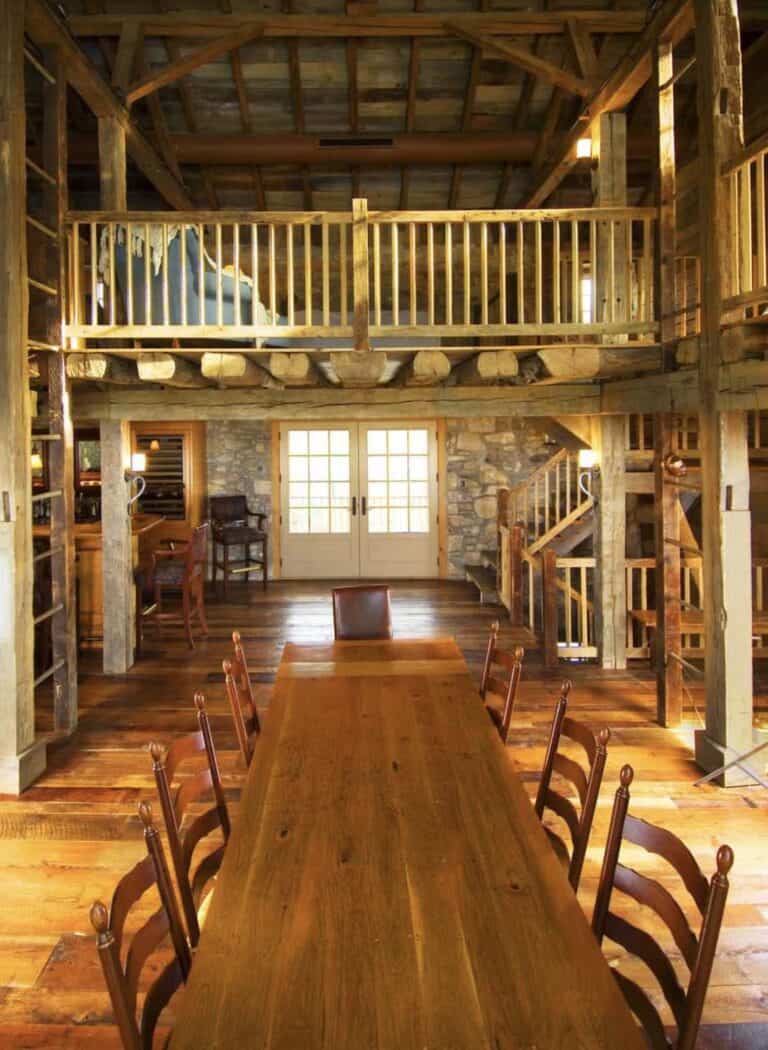 A historic Pennsylvania bank barn converted into a stunning guest house