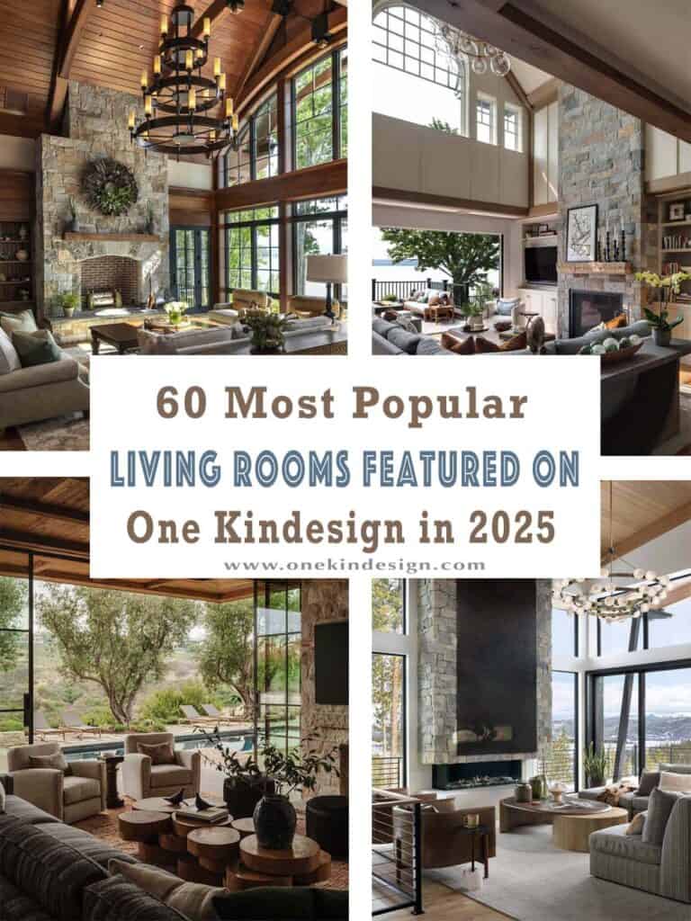 60 Most Popular Living Rooms Featured On One Kindesign for 2025