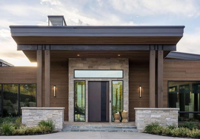 Organic modern home in Utah with stunning views of the Uinta Mountains