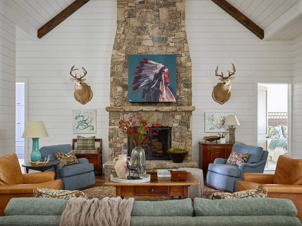 Step inside this rustic modern Georgia barn house in the idyllic ...