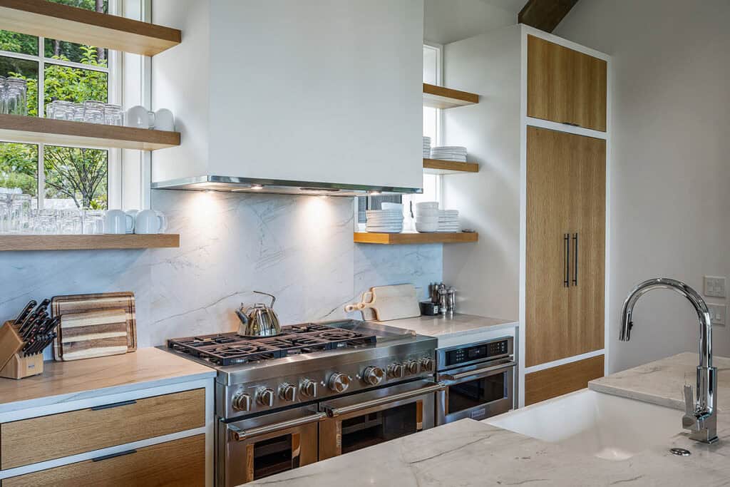 See this rustic modern stone house cradled in the Great Smoky Mountains