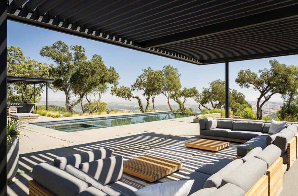 Inside a wine country retreat with panoramic views over the Sonoma Valley