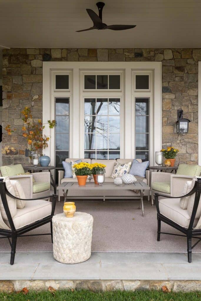 Inside this spectacular lakeside retreat with farmhouse vibes in Indiana