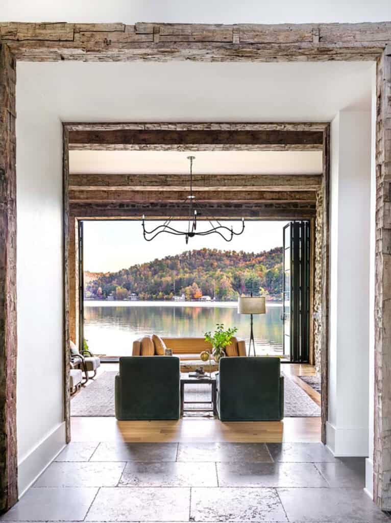An absolutely stunning Georgia lakefront home with picturesque water views