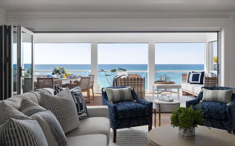 Step inside this coastal cliff house with amazing views over Lake Michigan