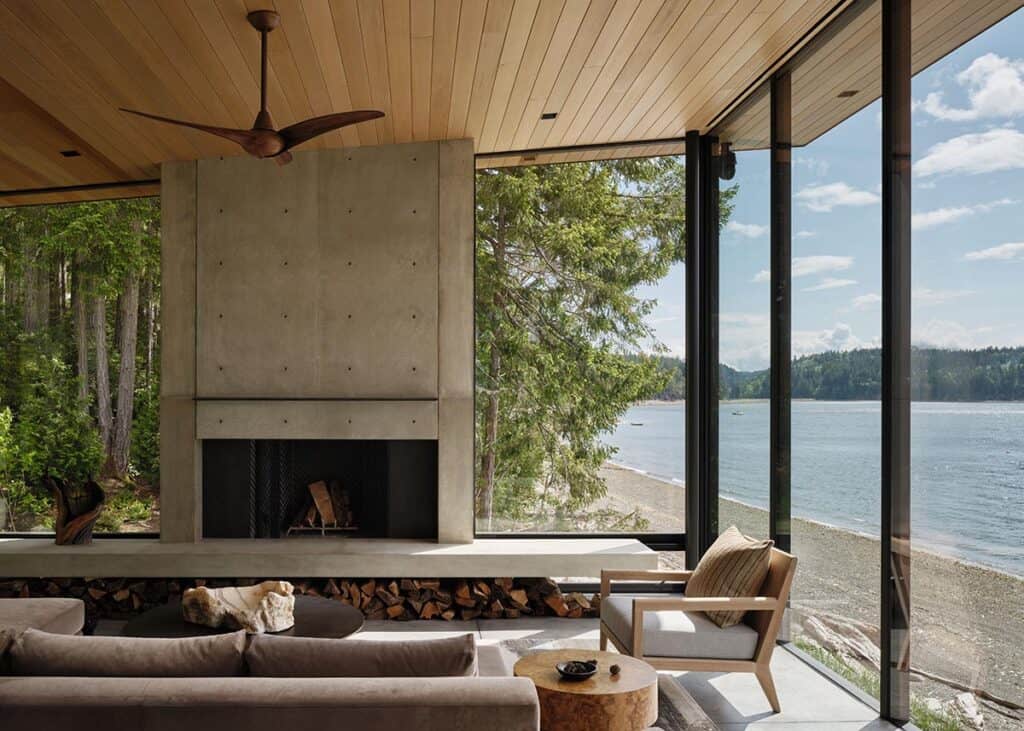 This modern waterfront home offers a peaceful escape on Washington’s ...
