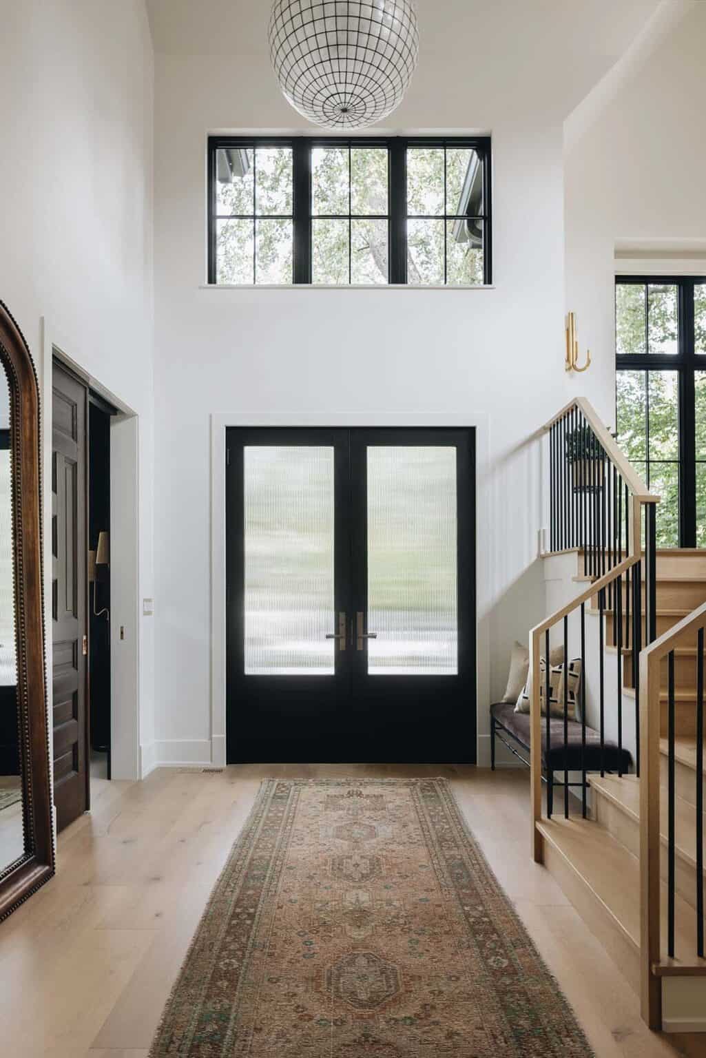 Step inside this Illinois dream house with a dramatic black and white ...